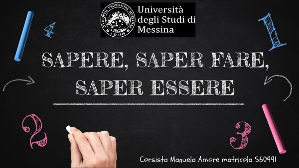 Sapere, saper fare, saper essere