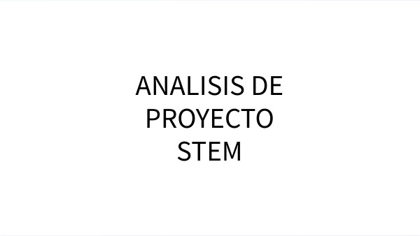 ANALISIS DE PROYECTO STEM CON CANVAS | Genially