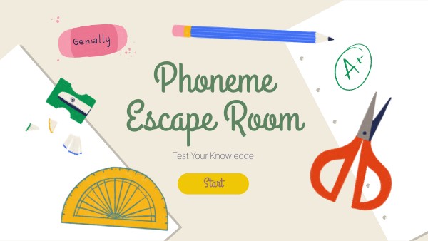 Phoneme Escape Room | Genially