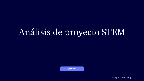 Análisis de proyectos STEM