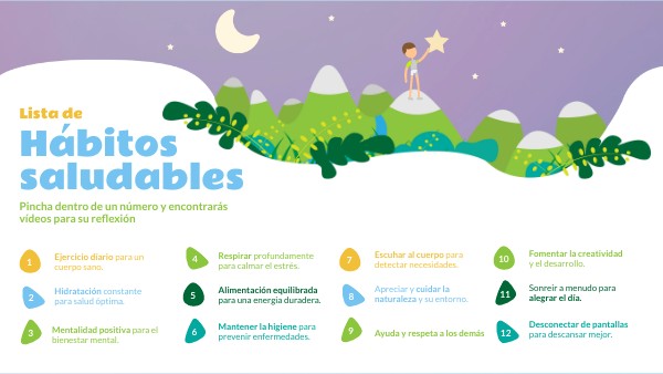 Lista hábitos saludables | Genially