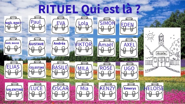 Rituels Maternelle Qui est là ? | Genially