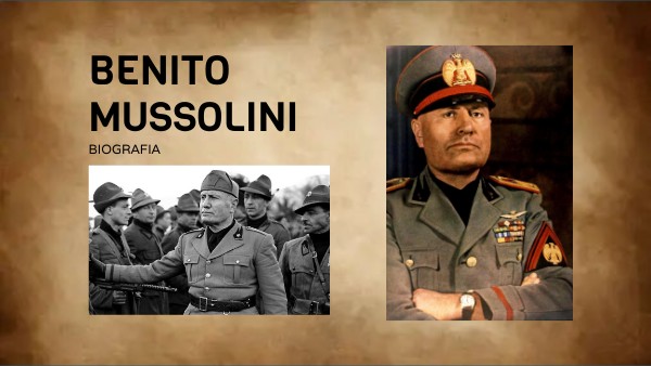 Biografia Benito Mussolini