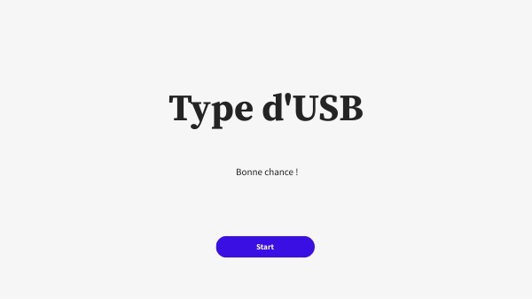 Basic USB quizz