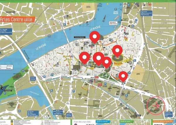 Plan interactif d'Arles
