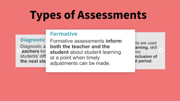 Assessment Types | Genially