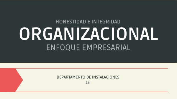Honestidad e Integridad en lo laboral | Genially