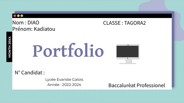 Portfolio design numérique