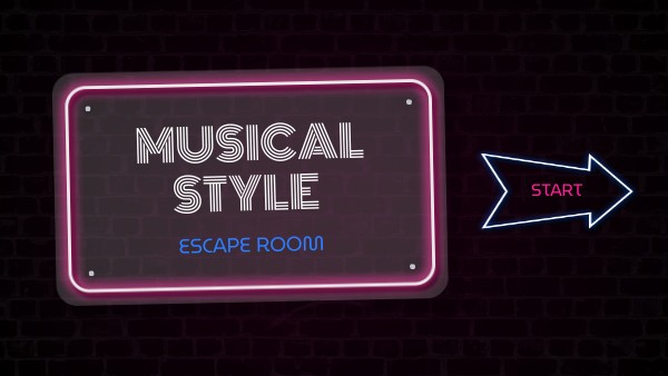MUSICAL Style escape room