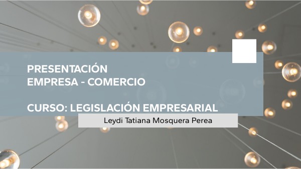 Presentación - comercio