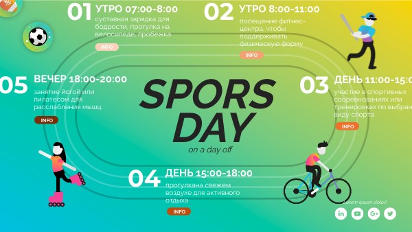 SPORT VIBRANT TIMELINE | Genially