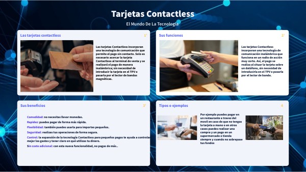 TARJETAS CONTACTLESS Y COMERCIALES | Genially