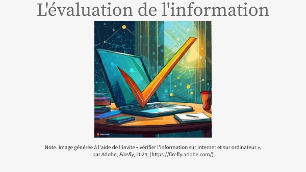 Evaluation de l'information | Genially