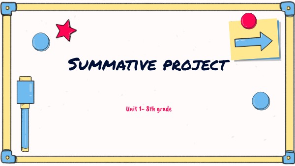 Summative project 8th grade | Genially
