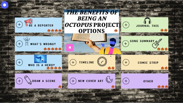 The Benefits of Being an Octopus Choice Board Project Options (2024 ...