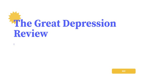 Great Depression LV Quiz | Genially