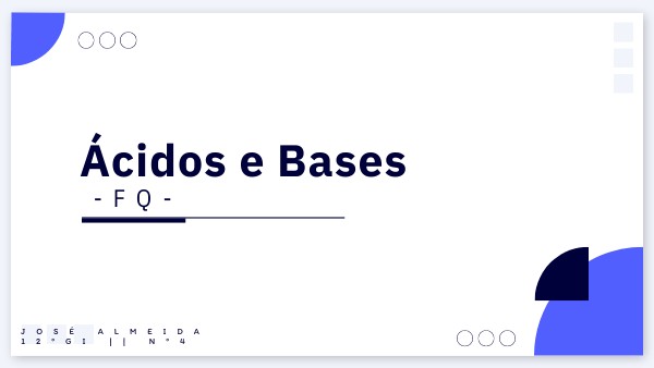 Ácidos e Bases