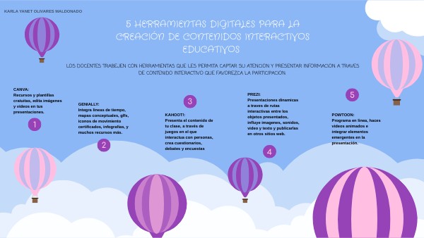 5 HERRAMIENTAS DIGITALESPARALACREACIÓNDECONTENIDOS INTERACTIVOS