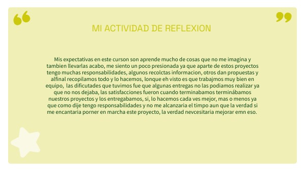 Mi actividad de reflexion | Genially