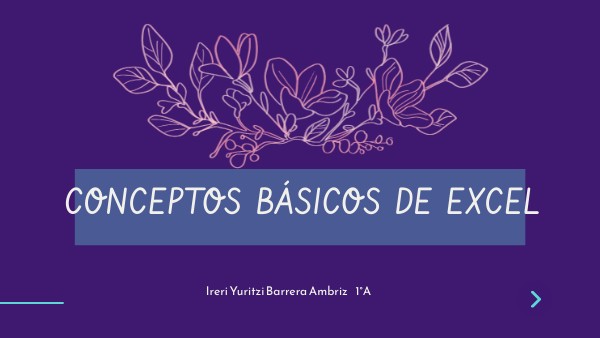 conceptos básicos de excel | Genially