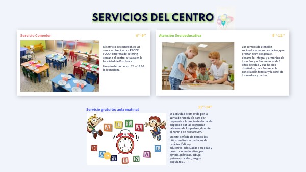 Servicios del Centro | Genially