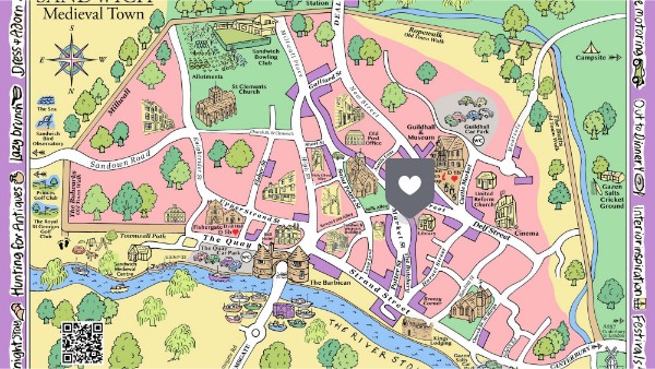 Sandwich Town Map - Miss Kay