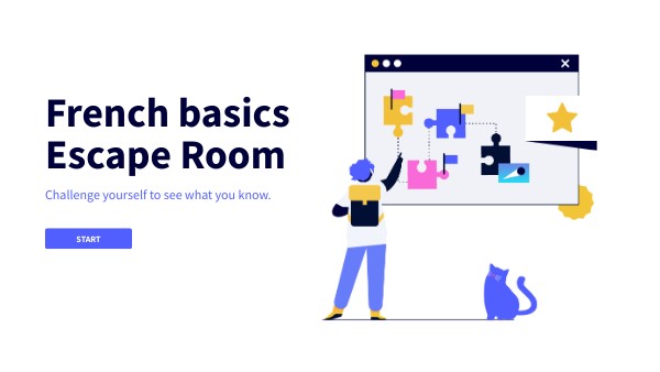 French Basics Revision GENIAL ESCAPE ROOM | Genially