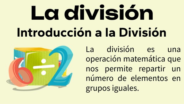 La Division mediante el reparto | Genially