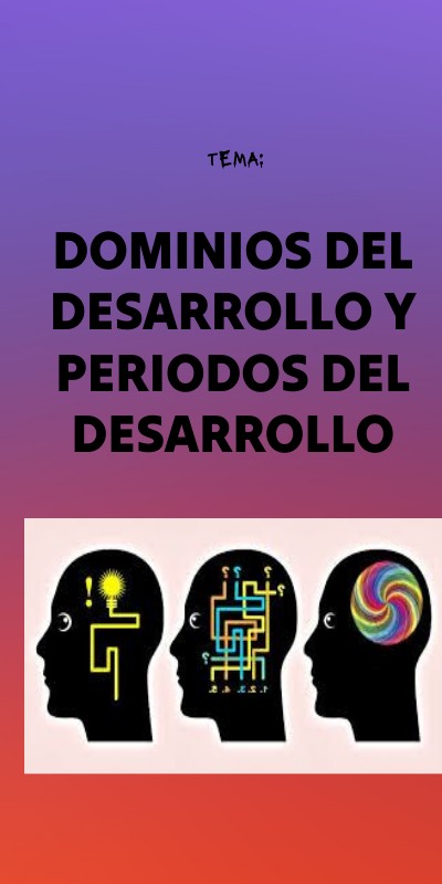 Dominios del desarrollo y periodos del desarrollo | Genially
