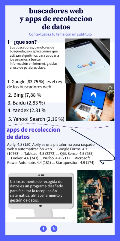 Infografía buscadores web | Genially