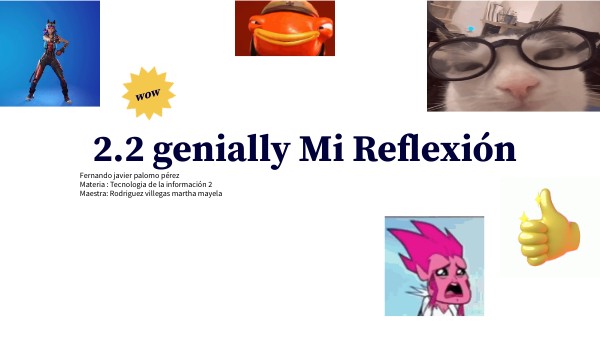Mi reflexión | Genially