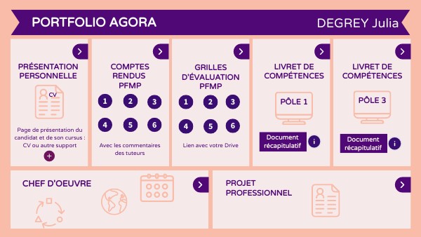 DOSSIER PROFESSIONNEL AGORA | Genially