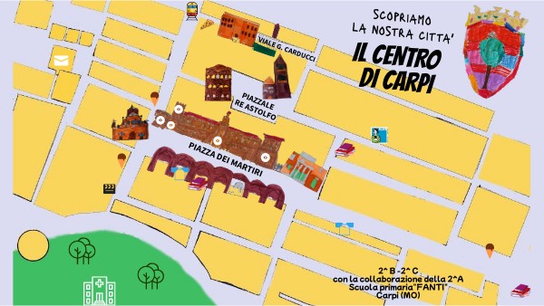 Mappa del centro di Carpi | Genially