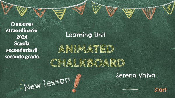 ANIMATED CHALKBOARD LEARNING UNIT