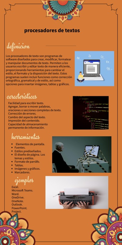 infografia de procesadores de textos | Genially