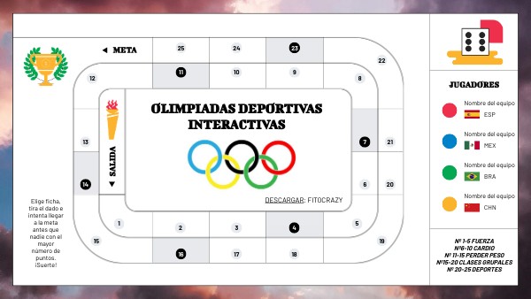 Juego de Mesa Olimpiadas | Genially