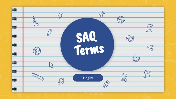 SAQ Terms and Practice