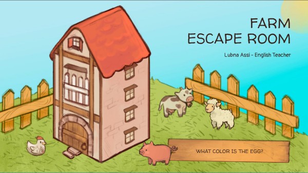 Farm escape room about chickens