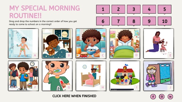 My Special Morning Routine | Genially