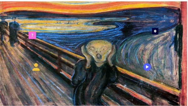 Immagine Interattiva su "l'urlo" | Genially