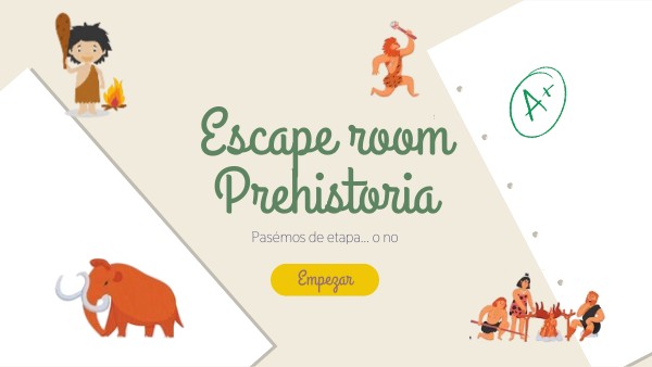 Escape Room Prehistoria