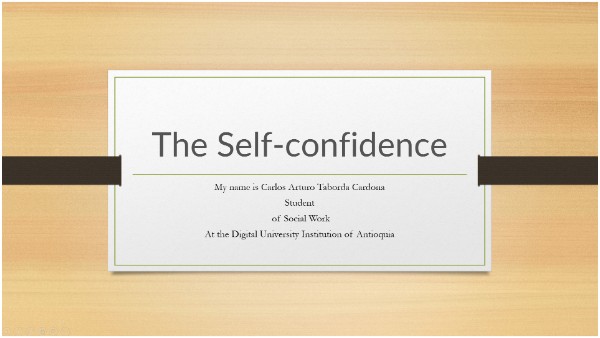 Self confidence | Genially