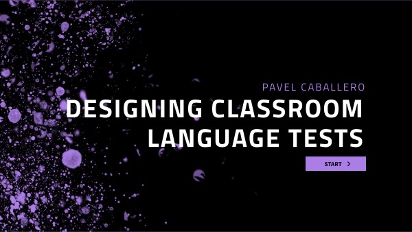 Designing classroom language tests | Genially