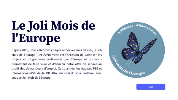 Joli Mois de l'Europe | Genially