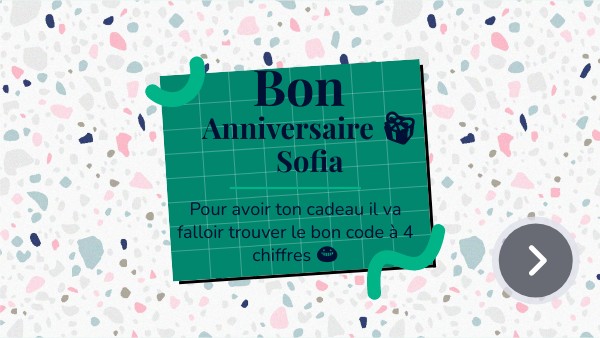 Anniv Sofia 🐯🙈 | Genially