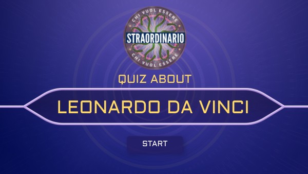 Millionaire Quiz Leonardo Da Vinci