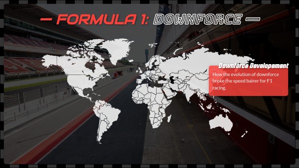 F1 and downforce | Genially
