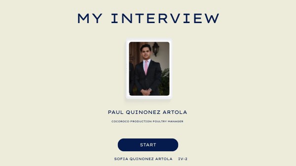 My interview | Genially