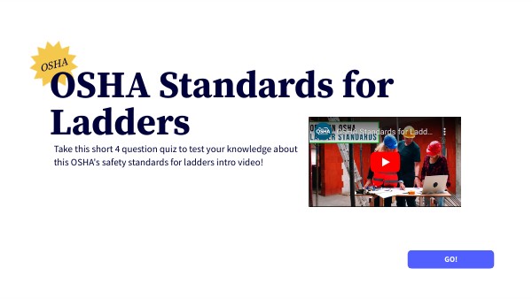 OSHA Standards for Ladders