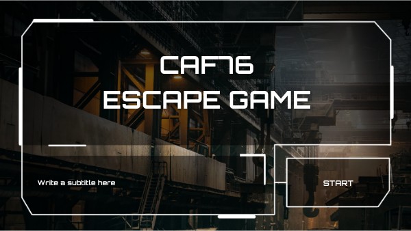 FACTORY ESCAPE GAME | Genially